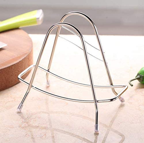 LENITH Cutting Board Storage Rack Stainless Steel Wire Chopping Board Board Holder Stand fit, Organizer Kitchen (Triangle)