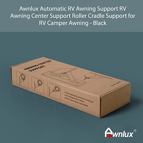 Awnlux RV Awning Support RV Awning Center Support Roller Cradle Support for RV Camper Awning - White