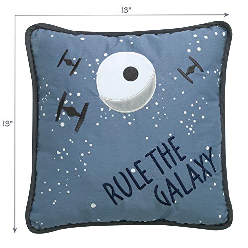 Lambs & Ivy Star Wars Signature Galaxy LED Light-Up Decorative Throw Pillow