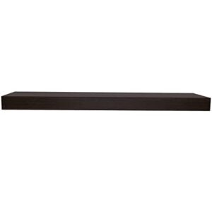 Ballucci Floating Shelf, 24" L Wood Wall Mounted Ledge with Invisible Brackets for Living Room, Bedroom, Bathroom, Kitchen, Nursery, 6" Deep - Espresso