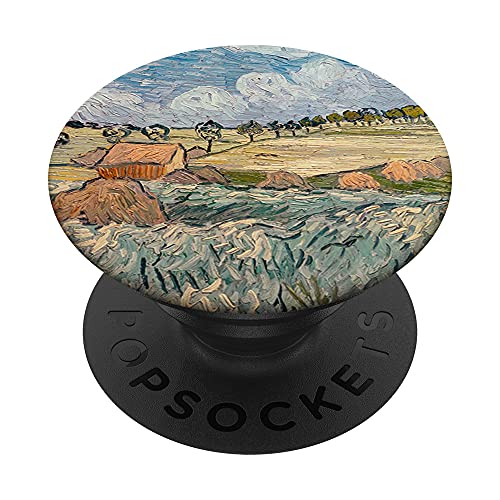 Van Gogh Plain near Auvers Modern Art Painting Phone Cover PopSockets Swappable PopGrip