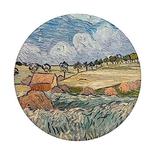 Van Gogh Plain near Auvers Modern Art Painting Phone Cover PopSockets Swappable PopGrip