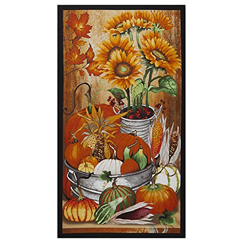 Blank Quilting Fall Delight Harvest 24'' Panel Fabric, Orange