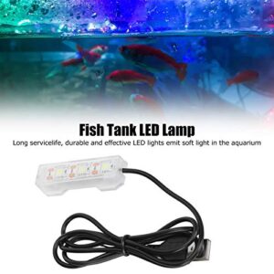 bizofft LED Aquarium Light, Light Weight USB Charging Underwater Light, Plastic Waterproof 2.4X0.8Inch for Aquarium Freshwater Office Desk Fish Tank