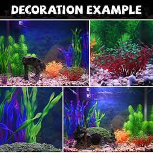 PTFJZ Aquarium Plants-Artificial Fish Tank Plants Artificial Seaweed Water Plants Decoration Ornaments-9pcs