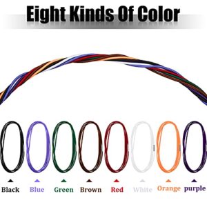 8 Pieces 3.28 Ft trash can bands large Rubber Bands Garbage Can Bag Holder 13-30 Gallon Garbage Can, Colorful Litter Box Band Loop for Trash Can Outdoor, 8 Colors