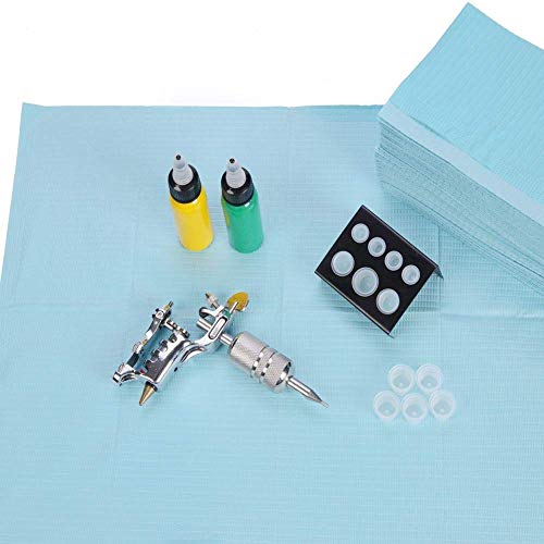 Disposable Dental Bibs Sheets Cloths, 125pcs 13 X 18 inches Tattoo Table Covers Clean Pad,Underpad Hygiene Personal Tattoo Bib Waterproof Tattoo Table loth Tattoo Supply Sheet  (blue)