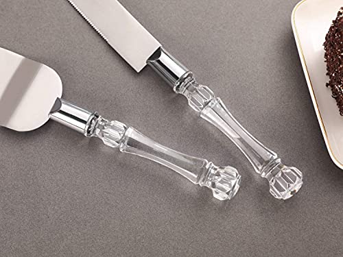 AW BRIDAL Cake Cutting Set for Wedding- Mr and Mrs Cake Cutter, Wedding Cake Knife and Server Set Engagement Anniversary Birthday Gifts