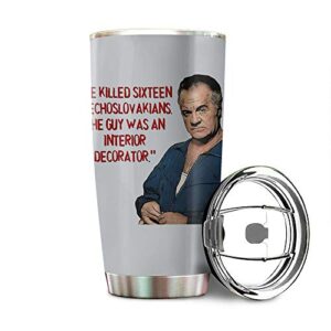 sopranos paulie walnuts stainless steel tumbler 20oz & 30oz travel mug