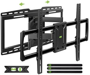 usx mount full motion sliding tv wall mount for 32-90" tv, articulating tv mount holds up to 150lbs, tv centering swivel rotate extend tilt tv bracket, max vesa 600x400mm, 16" 18" 24" studs