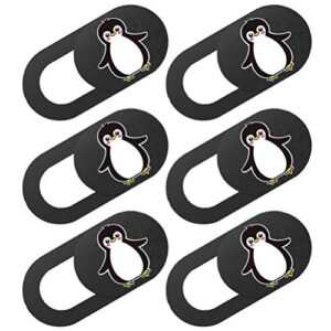 osaladi laptop camera cover slide 6pcs laptop camera cover slide penguin webcam cover camera slide blocker for pc computer smartphone tablet webcam cover