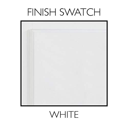 Design House 531434-WHT Concord 30 inches W x 5.25 inches D x 30 inches H Assembled Framed Tri-View Surface-Mount Bathroom Medicine Cabinet Mirror, White