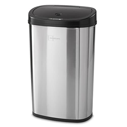 Motion Sensor Trash Can 13 Gallon Garbage Touchless Automatic Stainless Steel