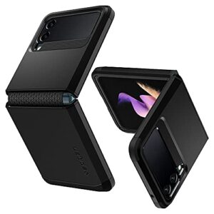 spigen tough armor [hinge protection technology] designed for galaxy z flip 3 5g case (2021) - black