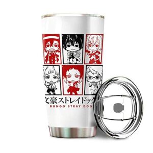 bungo stray dogs stainless steel tumbler 20oz & 30oz travel mug