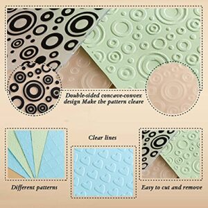 8 Pieces Embossing Folders Embossing Machine Template Paper Card Embossing Stencil for Card Making DIY Flower Scrapbook Photo Album Craft Decoration, 5.9 x 4.1 Inch