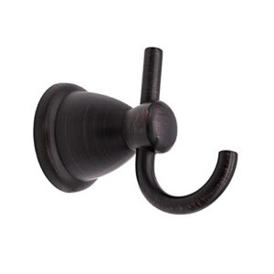 bennington east bay robe hook wall mounted single prong bathroom hardware bath accessory, oil rubbed bronze