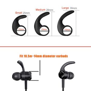 Pack: 3 Pairs (LMS) Ear Wing Rubber Ear Hooks Universal Stabilizer, 4 Pairs (M) Memory Foam Replacement Earbud Tips, 3 Pairs (LMS) Silicone Ear Tips Replacement for in Ear Earbuds, 2 Pcs Cord Clips