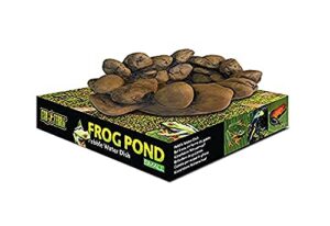 exo terra frog pond, amphibian terrarium water source, small