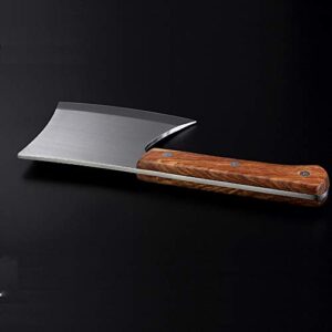 LICAIDAO Meat Cleaver Heavy Duty Axes Butcher Knife Bone Breaker for Meat and Bone Chopper cutter breaker Traditional Forged Cleaver for Meat and Bone Chopping Knife Axes for Home Kitchen Restaurant