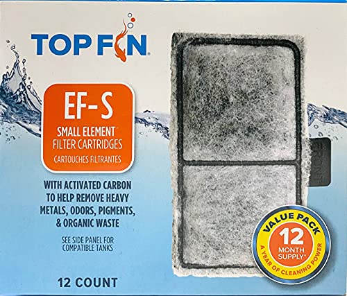 Top Fin EF-S Element Aquarium Filter Cartridges - 12pk