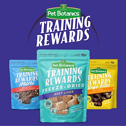 Pet Botanics Freeze Dried Training Rewards Puppy and Dog Treats, Made in The USA, Low Calorie Single Ingredient, Grain Free Beef Liver, 6 oz.