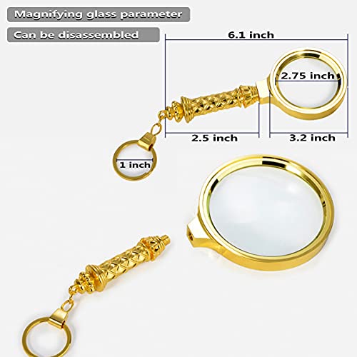 Magnifying Glass,Portable Handheld Magnifie Lens for Seniors Reading and Kids Nature Exploration (1)