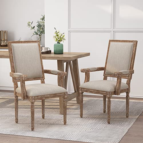 Christopher Knight Home Maria DINING CHAIR SETS, Wood, Beige + Natural