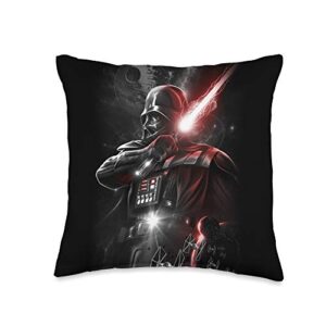 star wars darth vader detailed portrait throw pillow