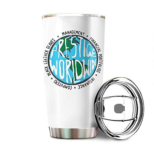 Prestige Worldwide White Stainless Steel Tumbler 20oz & 30oz Travel Mug