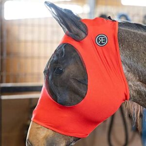 reinsman guardian lycra fly mask red medium