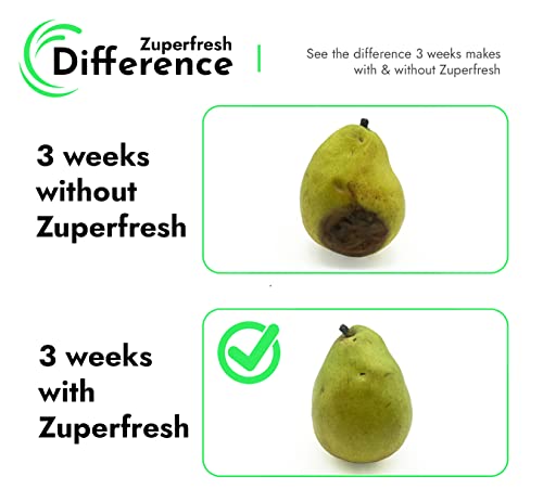 Zuperfresh Produce Saver 16 Packets, Extend the Life of Your Fruits & Vegetables, Absorbs Ethylene Gas Which Cause Produce to Over Ripen & Spoil