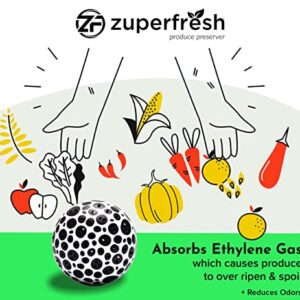 Zuperfresh Produce Saver 16 Packets, Extend the Life of Your Fruits & Vegetables, Absorbs Ethylene Gas Which Cause Produce to Over Ripen & Spoil