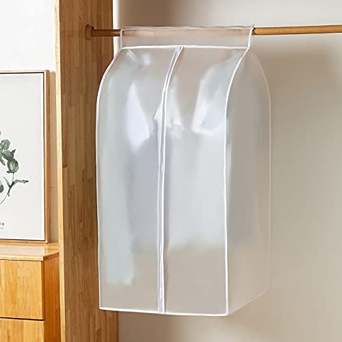 Garment Cover for Hanging Clothes Large PEVA Translucent Clothing Dustproof Cover Bags for Closet Storage Clothes Storage Organizer for Travel