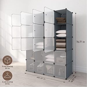 UNZIPE 20 Cube Storage Organize, Grey