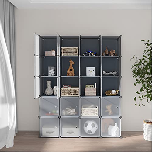 UNZIPE 20 Cube Storage Organize, Grey