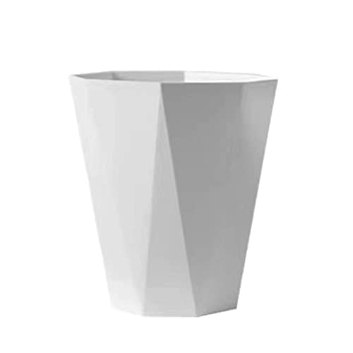 Diamond Diamond Shape Trash can Without Cover, Plastic Material is Strong and Durable, Simple Navy blue