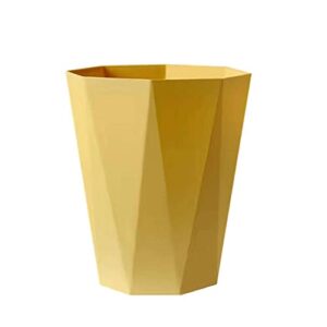 Diamond Diamond Shape Trash can Without Cover, Plastic Material is Strong and Durable, Simple Navy blue