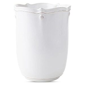 juliska berry & thread whitewash wastebasket