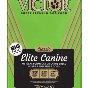 Victor Super Premium Dog Food – Elite Canine Dry Dog Food – 25% Protein, Gluten Free - for Large Breed Dogs & Puppies, 40lbs