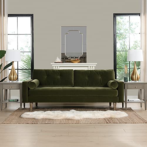 Jennifer Taylor Home Theo Sofas, Olive Green Performance Velvet