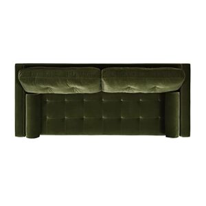 Jennifer Taylor Home Theo Sofas, Olive Green Performance Velvet