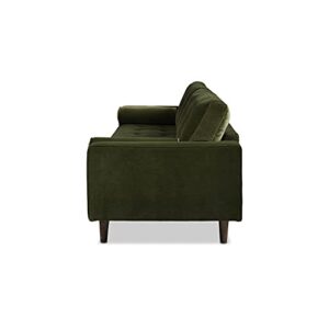 Jennifer Taylor Home Theo Sofas, Olive Green Performance Velvet