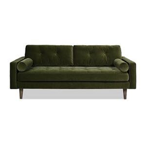 Jennifer Taylor Home Theo Sofas, Olive Green Performance Velvet