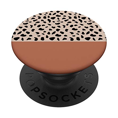 Cheetah Print Abstract Spot Pattern Modern Terracotta Beige PopSockets PopGrip: Swappable Grip for Phones & Tablets