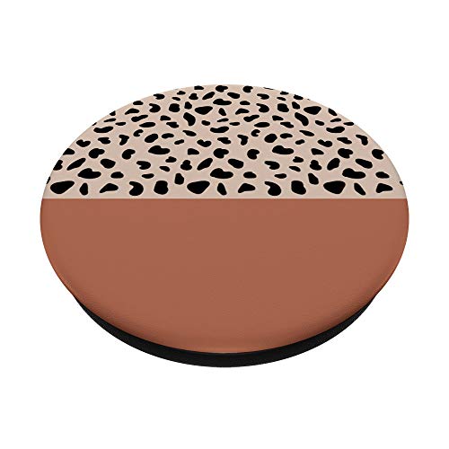 Cheetah Print Abstract Spot Pattern Modern Terracotta Beige PopSockets PopGrip: Swappable Grip for Phones & Tablets