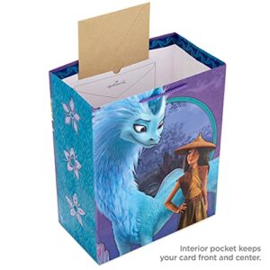 Hallmark 13" Large Gift Bag with Tissue Paper (Disney Raya and the Last Dragon) for Kids, Birthdays, Christmas