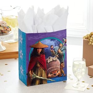 Hallmark 13" Large Gift Bag with Tissue Paper (Disney Raya and the Last Dragon) for Kids, Birthdays, Christmas