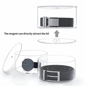 NIUBEE Belt Organizer, Acrylic 3 Layers Belt Case Storage Holder and Display for Accessories like Jewelry,Watch,Bracelets