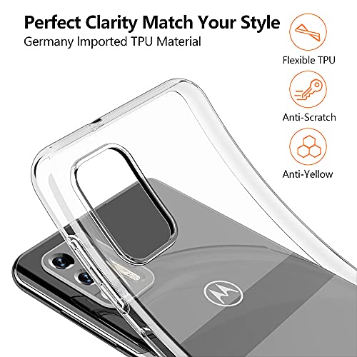 for Moto G Stylus 2021 Clear Case Soft Skin Slim Thin Flexible TPU Scratch Resistant Silicone Gel Shockproof Protective Cases Cover for Motorola G Stylus 2021